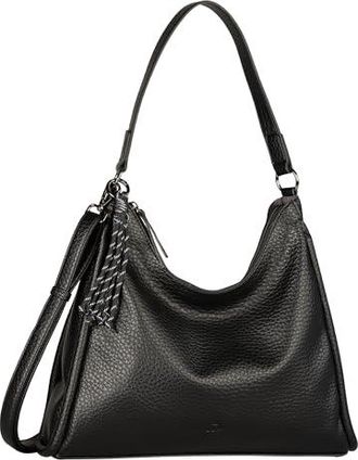 Tom Tailor Denim Finna Hobo Bag Sac &agrave; bandouli&egrave;re pour femme Taille M, Noir, Mittelgro&szlig;