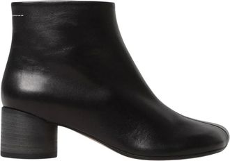 Maison Margiela Femme, Chaussures, Noir, Taille: 40 EU Bottines en cuir &agrave; talon bloc