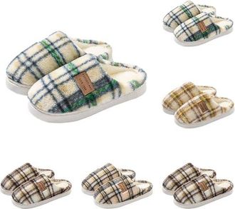 Generic Pantoufles &agrave; enfiler pour femme avec doublure en fausse fourrure duveteuse, chaussures d&eacute;contract&eacute;es dint&eacute;rieur et dext&eacute;rieur avec mousse &agrave; m&eacute;moire de