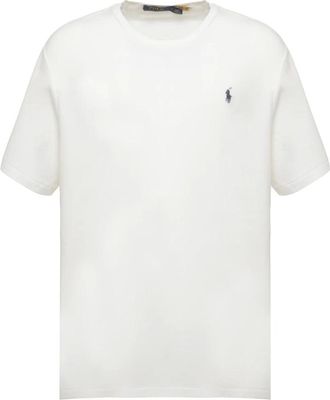 Ralph Lauren Homme, Tops, Blanc, Taille: M T-shirt &agrave; col rond