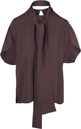 Jucca Femme, Blouses et Chemises, Brun, Taille: 34 FR Blusa fiocco