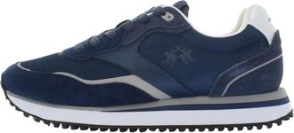 La Martina Homme, Chaussures, Bleu, Taille: 40 EU Low Top Baskets