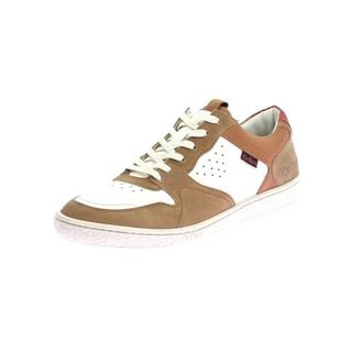 Kickers Sackers, Baskets Basses Homme, Camel Blanc Casse Rouge, 43
