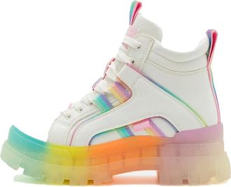 Buffalo Femme, Chaussures, Blanc, Taille: 42 EU Aspha NC Mid Baskets