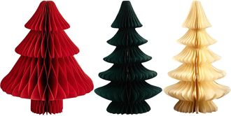 Generic Waben-Weihnachtsbaumdekoration, Tischaufsatz (Rot S, Gr&uuml;n S, Wei&szlig; S)