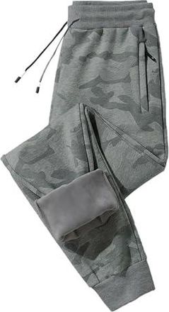 Generic Pantalon de jogging thermique doublé en polaire pour homme avec poches zippées, CE2, 6XL