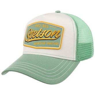 Stetson Classic Cotton Trucker - Casquette trucker pour homme/femme - Casquette de baseball en coton - Taille unique - Casquette en maille printemps/&eacute;t&eacute; - Cas