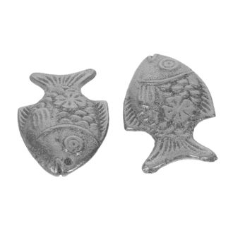 Garneck 2 St&uuml;ck Eisen K&uuml;chenwerkzeug Eisenerg&auml;nzungswerkzeug Sportler Eisenerg&auml;nzung Nat&uuml;rliches Eisen Fisch Gusseisen Kochwerkzeug Eisenfisch F&uuml;r An&auml;mie Lebe