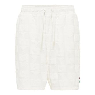 Carlo Colucci Oversize Short mit Frottee - - Shorts - Herren - Wei&szlig; - XL