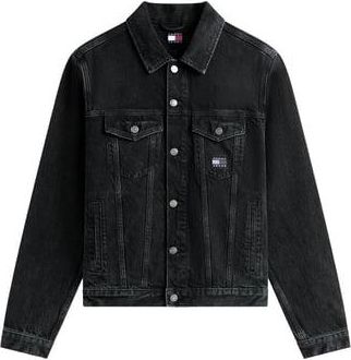 Tommy Hilfiger Veste denim &agrave; poches en coton m&eacute;lang&eacute;