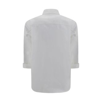 Brunello Cucinelli Womens White Cotton Dress Shirt