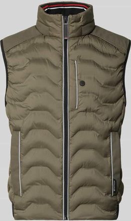 Tom Tailor Regular Fit Steppweste mit Kapuze im Kragen