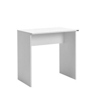 Hanah Home Modern Study Desk, White, 72 x 75 x 52 cm | 100% Melamine Coated Particle Board, 16 mm Thickness | Stylish & Functional for Home Office & Study