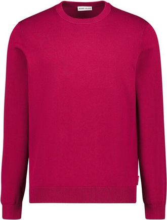 Joop Herren Pullover rot Baumwolle unifarben