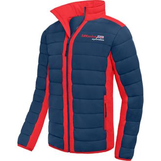 Nebulus Herren Jacke FIGHT, warme Outdoorjacke, praktische & vielseitige &Uuml;bergangs- & Winterjacke, navy-rot - M