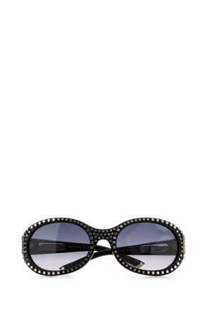 Gucci Womens Black Acetate Sunglasses Blackstudsgrey Exterior: Occhiali Da Sole
