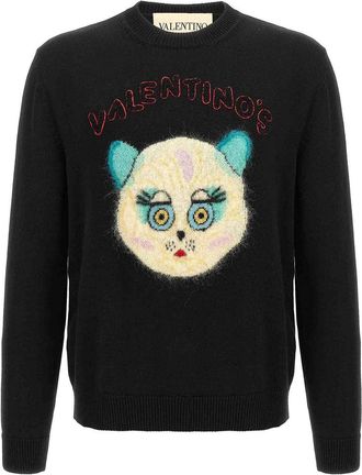 Valentino Garavani Pull Col Rond - Noir