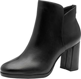 Tamaris Damen Boot Heel 1-25352-45, Bottine Femme, Noir Mat, 38 EU, noir opaque, 38 EU