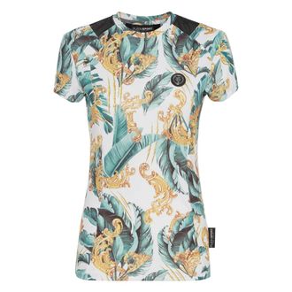 Plein Sport Femme, Tops, Multicolore, Taille: 48 FR T-Shirt Col Rond