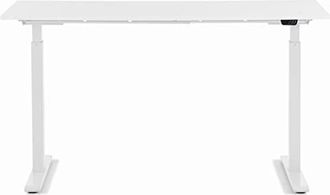 Kare Design Design Schreibtisch Office höhenverstellbar 140x60cm, Elektrisch höhenverstellbarer Schreibtisch mit Doppelmotor, Stufenlos höhenverstellbares Tischge