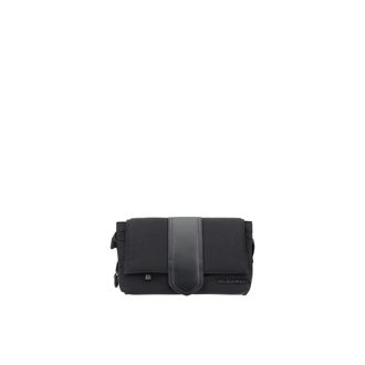 Jacquemus Homme, Sacs, Noir, Taille: ONE Size Sac Bandouli&egrave;re Iconique avec Monogramme