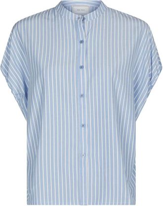 Neo Noir Femme, Blouses et Chemises, Bleu, Taille: 44 FR Englana Stripe Blouse