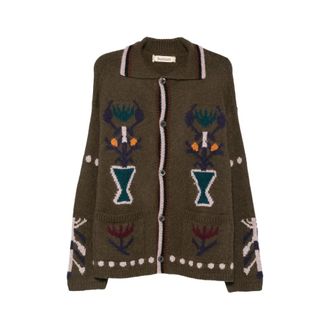 Baziszt Garden Cardigan - - Knitwear - Herren - Gr&uuml;n - L