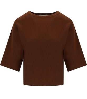 Marella TOP COTTAGE BRUN MARELLA