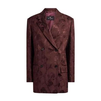 Etro Bristol Double Breasted jacket - - Jackets - Damen - Rot - M