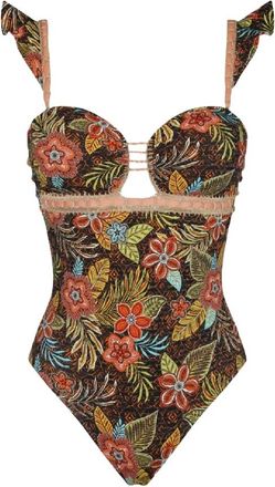 Del Maar Femme, Maillots de bain, Brun, Taille: 36 FR Maillot de bain une pi&egrave;ce