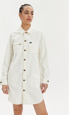 Lee Jeanskleid Unionall 112349527 Écru Regular Fit