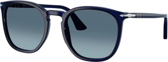Persol Homme, Accessoires, Bleu, Taille: 54 MM Po3316S Lunettes de soleil rondes