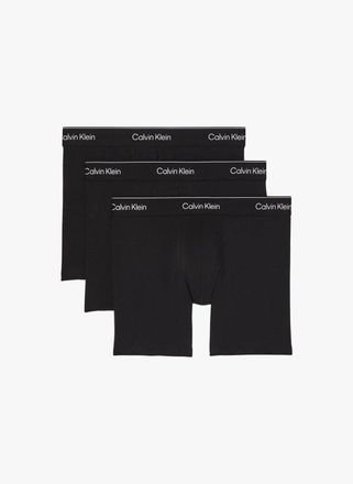 Calvin Klein Lot de 3 boxers unis en coton m&eacute;lang&eacute;