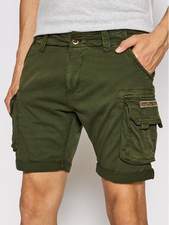 Alpha Industries Alpha Industries Stoffshorts Crew 176203 Gr&uuml;n Slim Fit