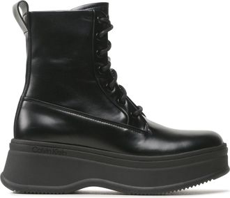 Calvin Klein Schnürschuhe Calvin Klein Pitched Combat HW0HW01599 Schwarz