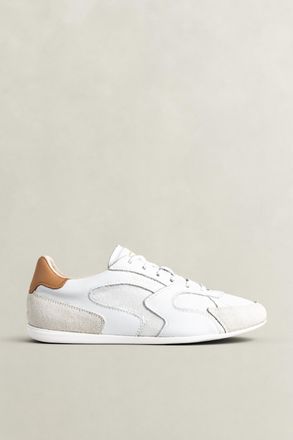 GANT Damen Sherly Sneaker aus Glatt- und Veloursleder (36) Wei&szlig;