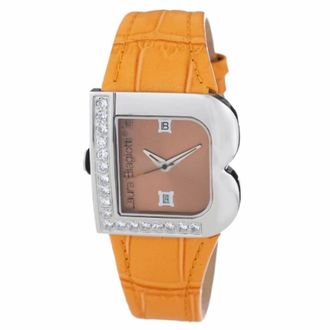 Laura Biagiotti Femme, Accessoires, Gris, Taille: ONE Size Montre Femme &Eacute;l&eacute;gante Quartz Argent Cuir