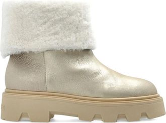 Moncler Femme, Chaussures, Gris, Taille: 39 EU Aurea Mid Bottes &agrave; cheville