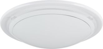 Eglo Deckenlampe Planet 1, 1 flammige Wandleuchte, Deckenleuchte aus Stahl, Farbe: Weiß, Glas: Weiß lackiert, Fassung: E27