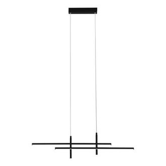 Eglo LED H&auml;ngelampe Trepiliano, Pendelleuchte Esstisch, Deckenlampe h&auml;ngend, Esszimmerlampe aus Metall in Schwarz, warmwei&szlig;, 2500 Lumen