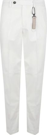 Manuel Ritz Homme, Pantalons, Blanc, Taille: L Pantalon Chino Slim en Twill de Coton Stretch