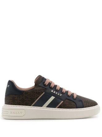 Bally baskets Myron &agrave; lacets - Bleu