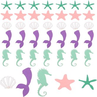 Soimiss 100 St&uuml;ck Buntes Papierkonfetti Meerjungfrau Ozeanwelt Tischdekoration Party Zubeh&ouml;r