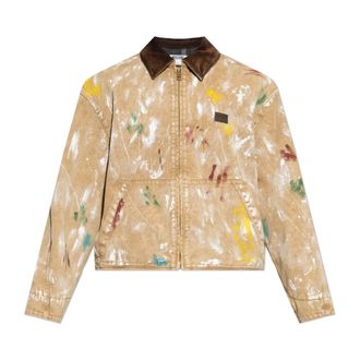 Moschino Denimjacke im Vintage-Look - - Jackets - Herren - Beige - M
