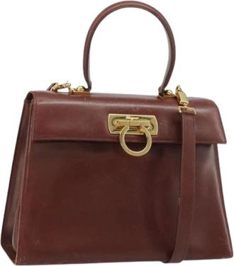 Ferragamo Sac &agrave; main Pre-owned - Femme - Pre-owned - Brun - Taille: ONE Size
