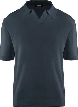 Bomboogie Homme, Pulls, Bleu, Taille: S Pull en coton &agrave; col ch&acirc;le