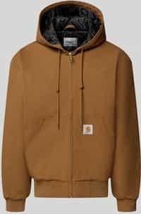 Carhartt Work in Progress Jacke mit Label-Patch und K&auml;nguru-Tasche