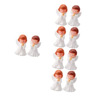 Pretyzoom 5 Sätze Engel Ornamente Engel Gartenstatue Hände Betende Statue Frosch Betende Hände Figur Kleine Figuren Desktop-Ornament sfigur Cherub Figur Vinyl 2