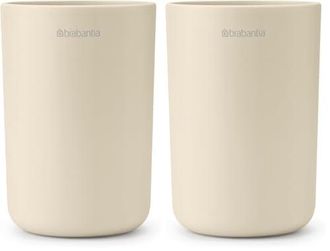 Brabantia Renew Porte-Brosses &agrave; Dents - Convient &agrave; de Nombreuses Brosses &agrave; Dents - Anti-Rayures - Facile &agrave; Nettoyer - Anti-Corrosion - Accessoires de Salle de B