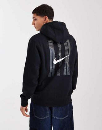 Nike Air - Sweat &agrave; capuche &agrave; motif graphique - Noir